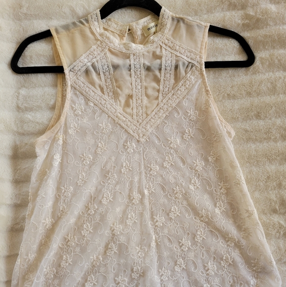 Monteau | Tops | Vintage Coquette Lace Blouse | Poshmark